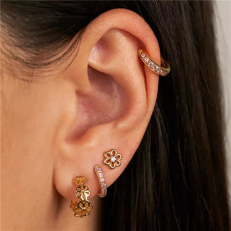 Nadia Stud Earring in Silver – Matchbox Jewellery UK